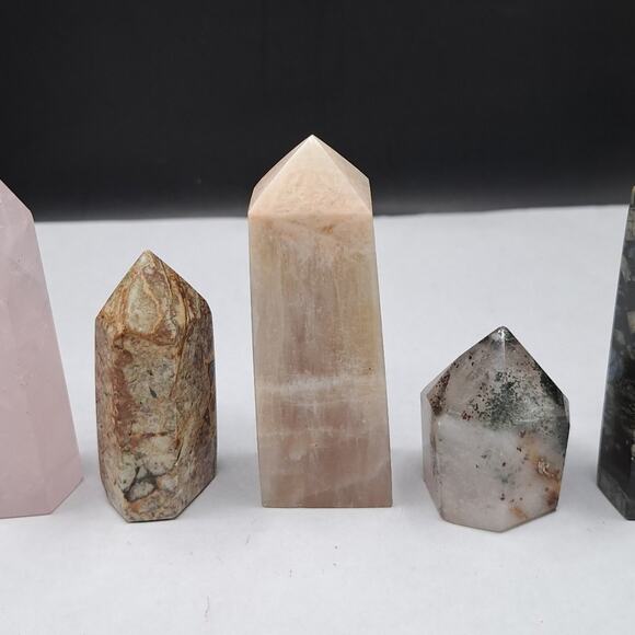 Crystal Rock | Accents | Crystal Tower Bundle Assorted 5 Piece Lot 2g ...